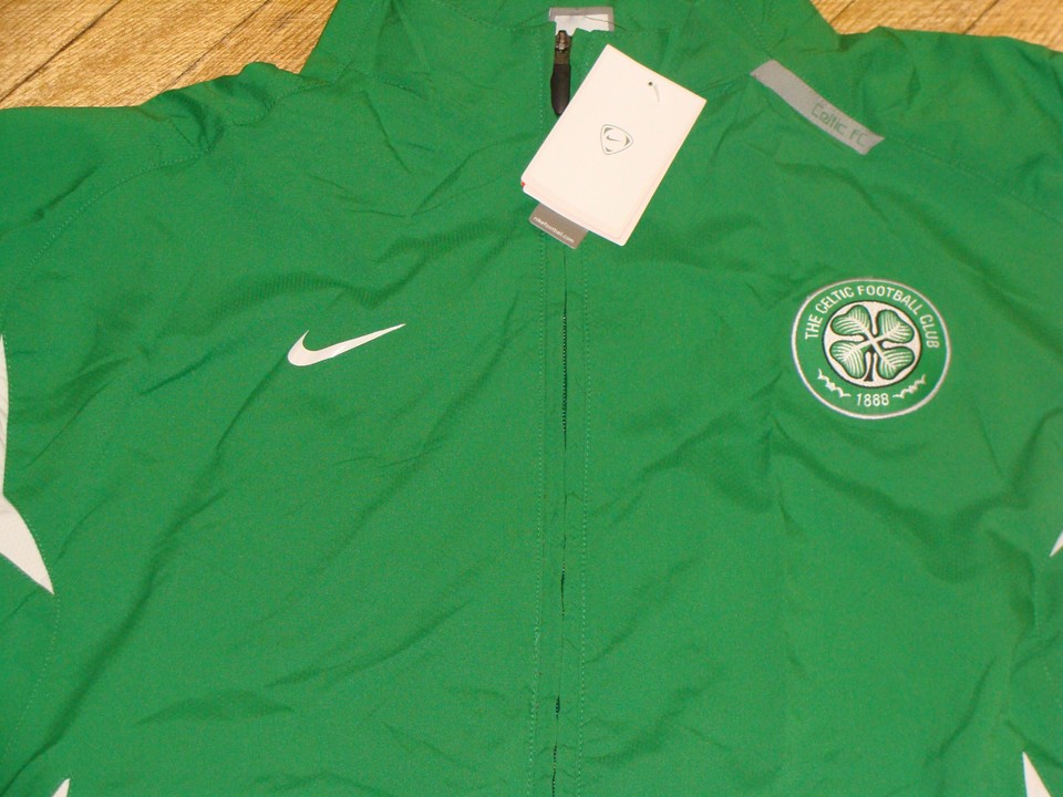 Celtic Glasgow Soccer Tracksuit Top Scotland Nike Football Presentation ...