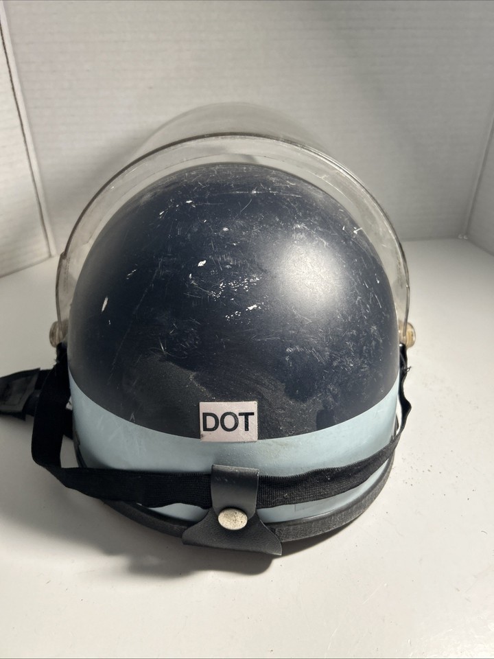 NYPD Riot Helmet And Shield - Genuine Used | eBay