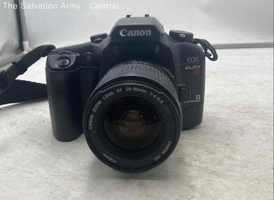 Canon EOS Elan 7E Black Modern Auto Focus 28-90mm SLR Film Camera | eBay