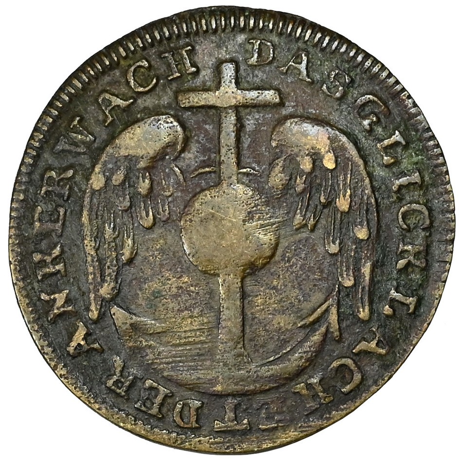 Alexander I Brass Jeton 'Winged anchor' c.1814 by Lauer | eBay