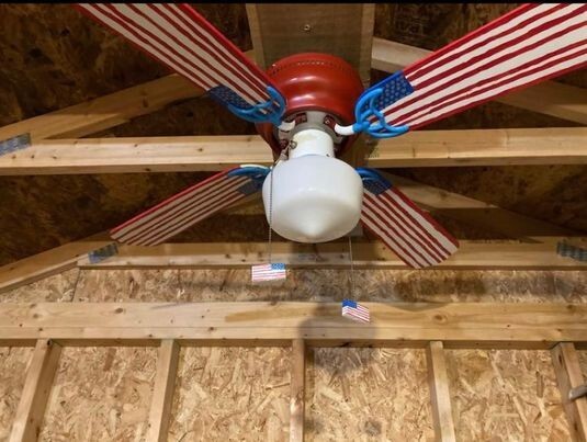 Rainbow Hugger Ceiling Fan | Shelly Lighting