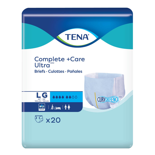 Tena Complete + Care Ultra Brief, Large, 40" - 56" | eBay