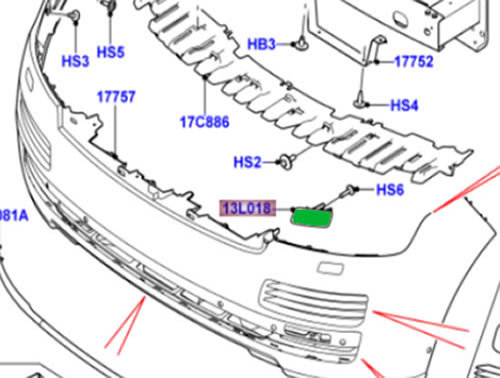 GENUINE LAND ROVER HEADLAMP WASHER JET CAP RANGE ROVER 13-17 ON LH NEW ...