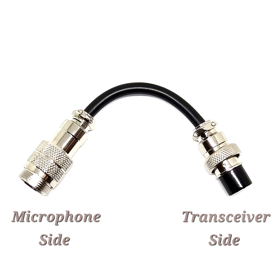 4-Pin ASTATIC/COBRA MIC to 6-Pin RCI2985/2990/2950 Radio Adapter HS-46R ...