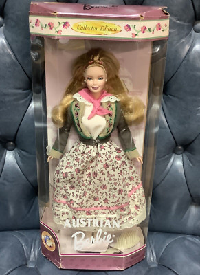 Austrian Barbie 1998 #21553 Dolls of the World Collector Edition NIB ...
