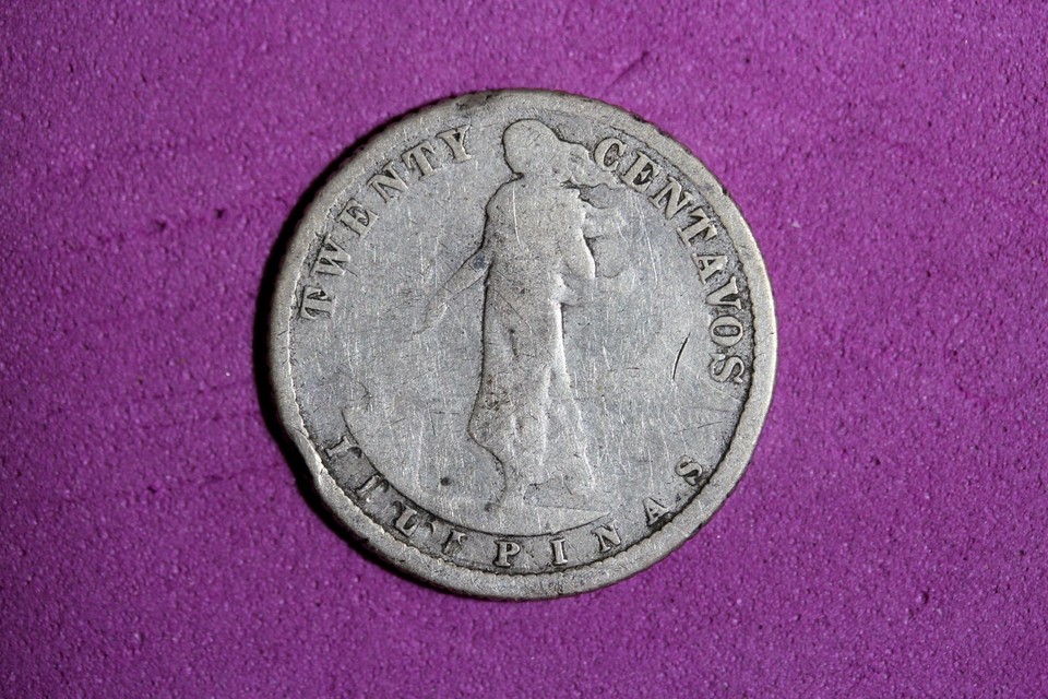 1908 S Philippines 20 Centavos Silver Coin #M20840 | eBay
