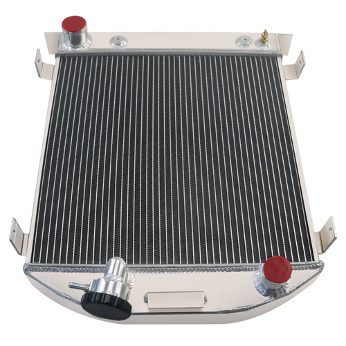 4 Row Aluminum Radiator For 1928-31 32 Ford Model A Chopped GM Chevy V8 ...