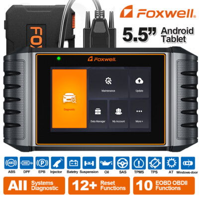 Foxwell NT726 All System Car OBD2 Scanner Auto Diagnostic Scan Tool ABS ...