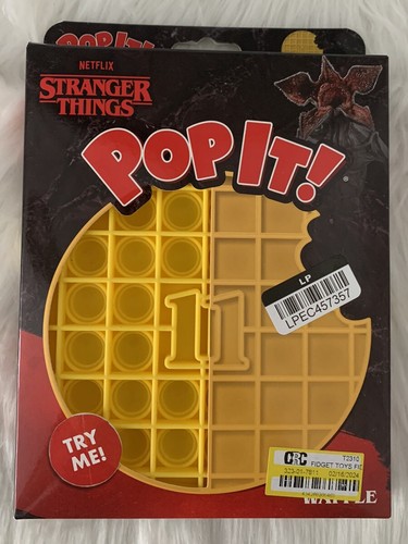 Netflix Stranger Things Pop-It! Waffle Bubble Popping Game Fidget Brand ...