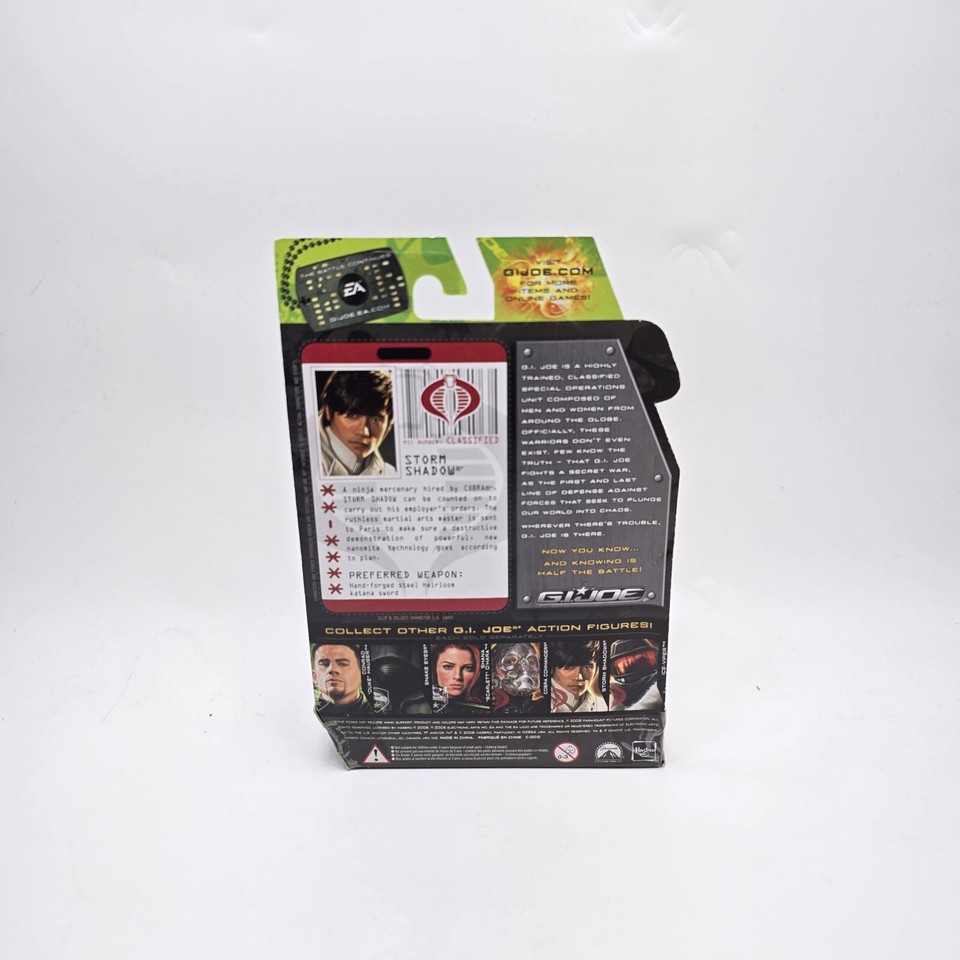STORM SHADOW Paris Pursuit GI JOE ROC Rise Of Cobra Hasbro NIB G.i Joe ...