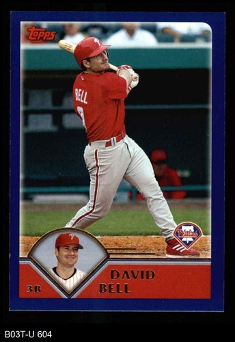 2003 Topps #604 David Bell Phillies 8 - NM/MT | eBay