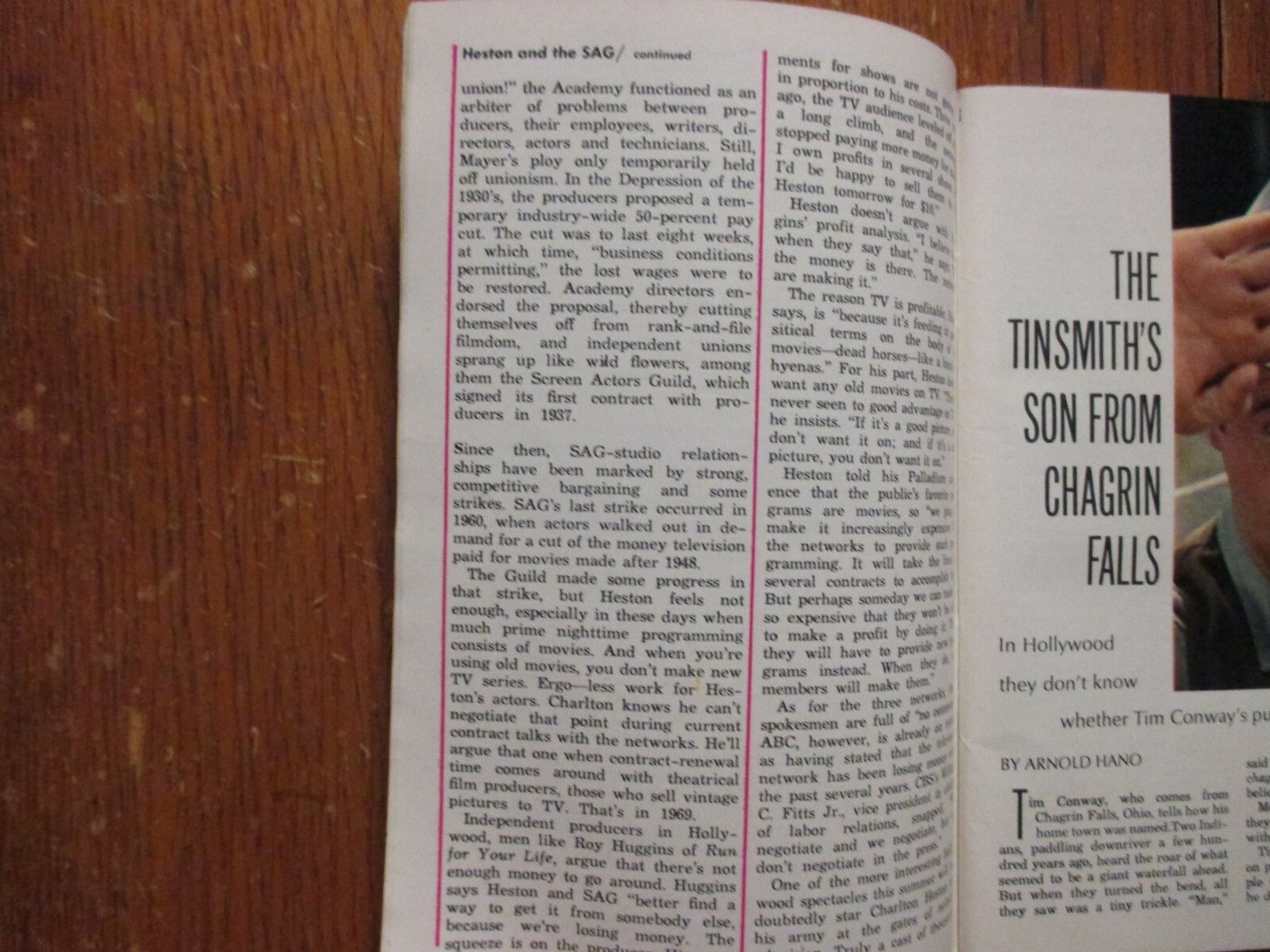 June-1967 TV Guide(TIM CONWAY/ANN PRENTISS/CHARLTON HESTON/DIANE ROTER ...