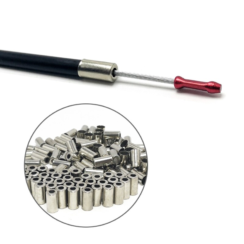 100Pcs Bike Brake Cable End Caps Brake Cable Housing Ferrule End Caps ...