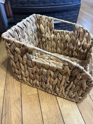 Wicker Boho Pantry Basket Kitchen Storage Bins for Cabinets, Shelves | eBay