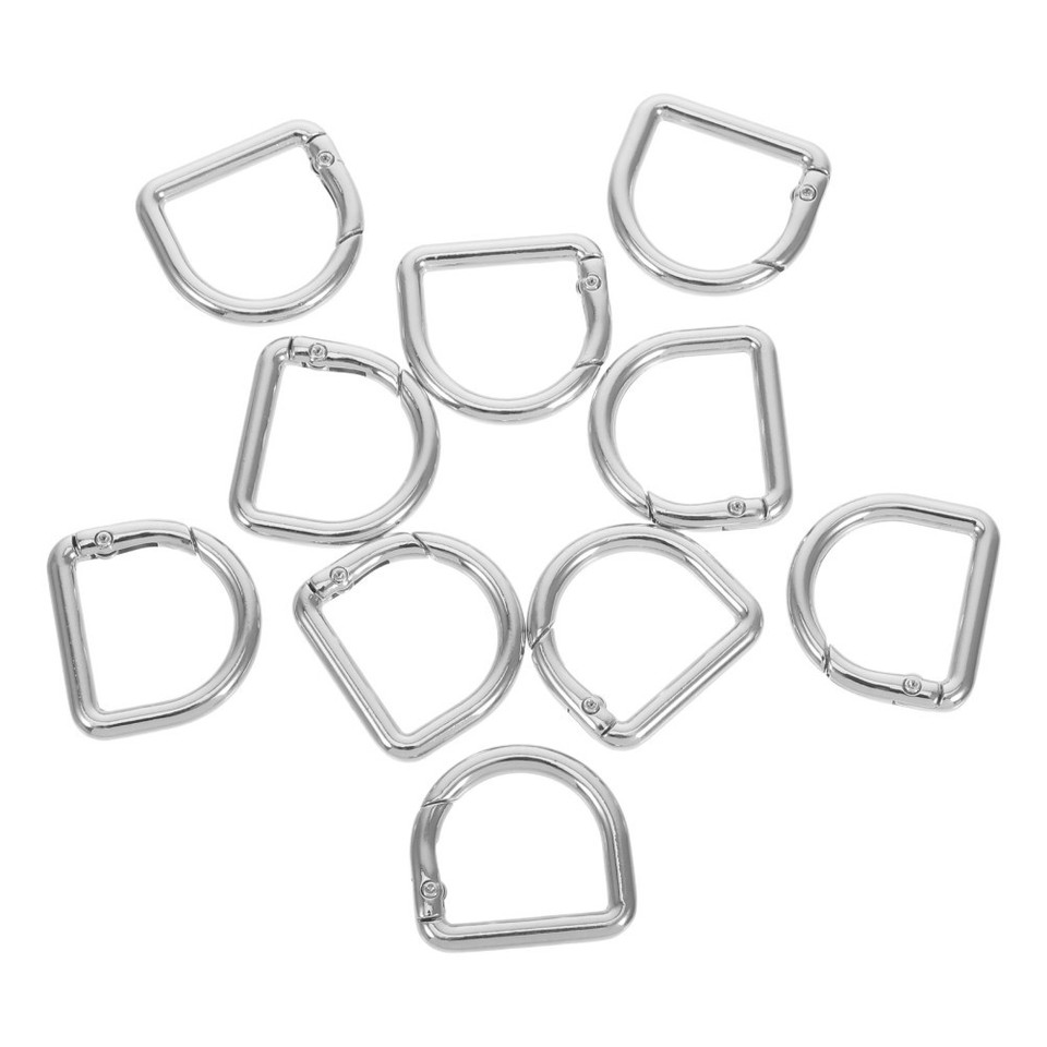 10 Pcs Spring-loaded Keychain Semicircle Backpack Clips Replacement ...