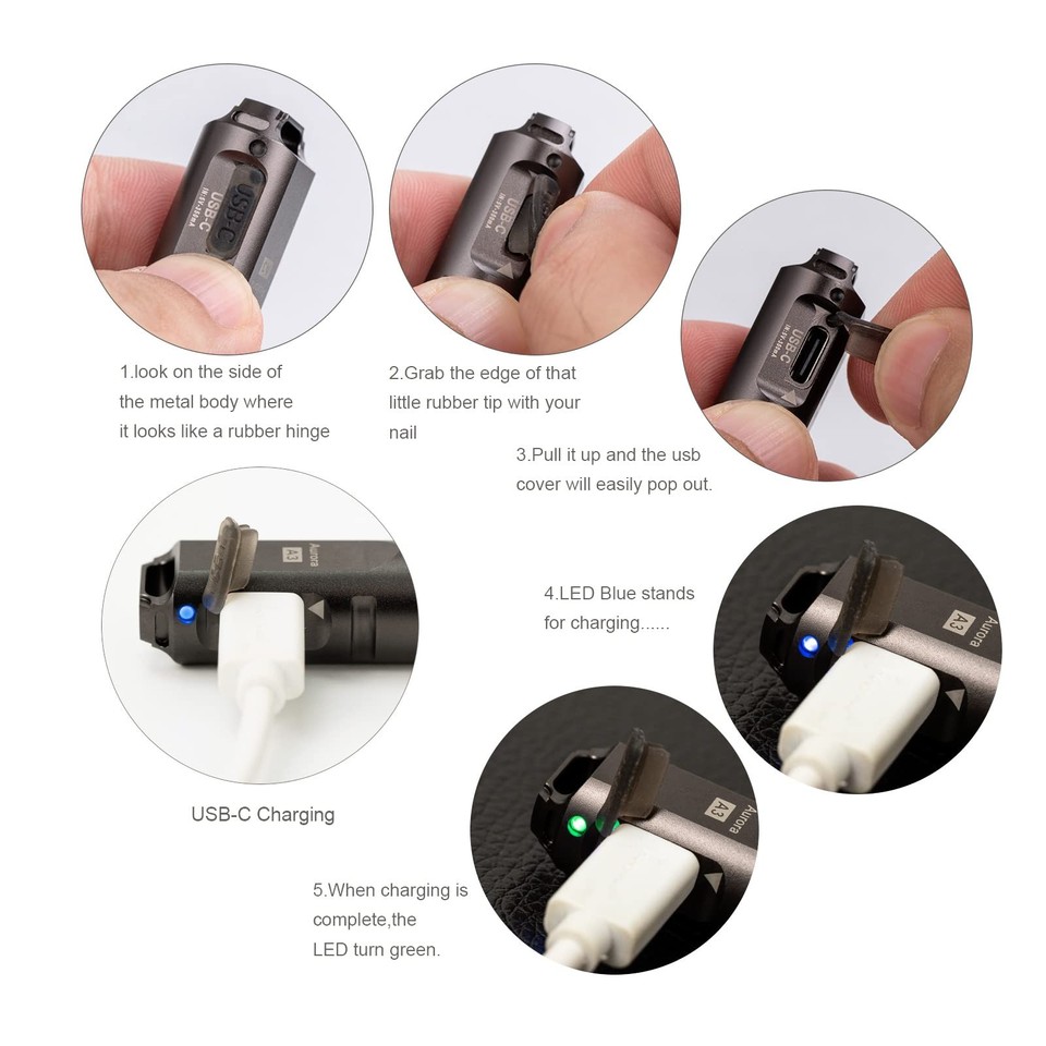 RovyVon A3 Gen 4 Keychain Flashlight- Super Bright 650 Lumens, G4, G4 ...