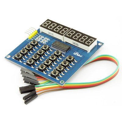 8 Bits LED Digital tube Module Keyboard Scan and Display Module TM1638 ...