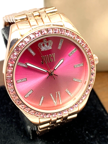 Juicy By Juicy Couture Women's Watch JC/5028 Quartz Pink Dial Rose Gold ...