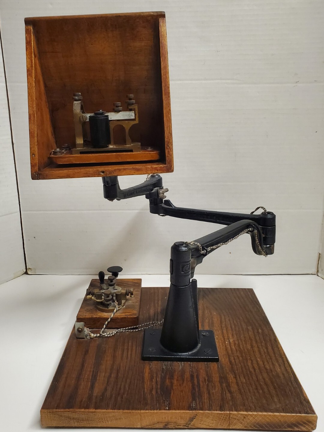 ANTIQUE c.1911 RAILROAD WESTERN UNION TELEGRAPH STATION, RESONATER BOX ...