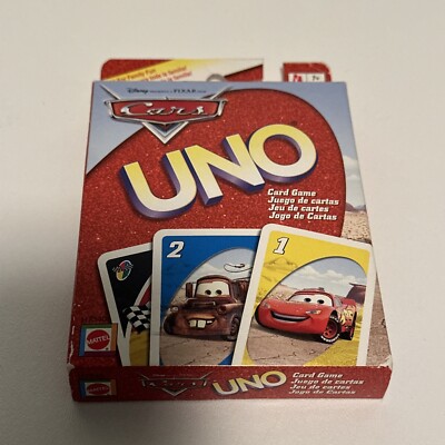 DISNEY PIXAR CARS UNO Family Card Game MATTEL RARE BRAND NEW | eBay