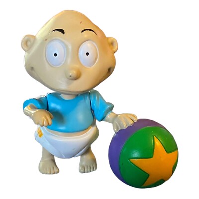 VTG 1997 Tommy Pickles with Ball 3" PVC Figure Rugrats Blockbuster ...