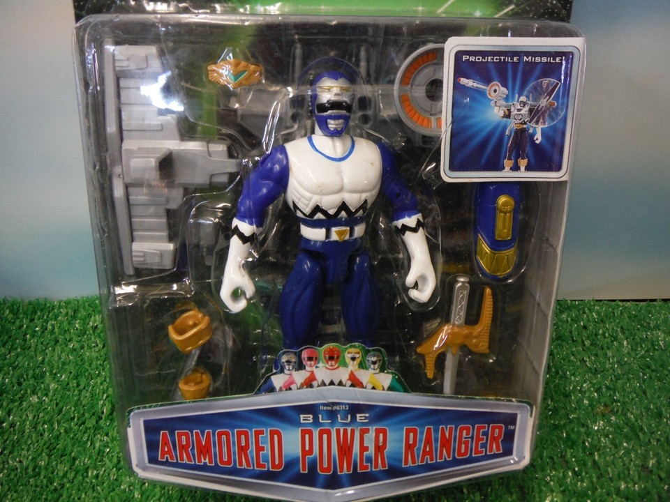 BAN DAI SABAN'S POWER RANGERS LOST GALAXY BLUE ARMORED FIGURE #4313 ...
