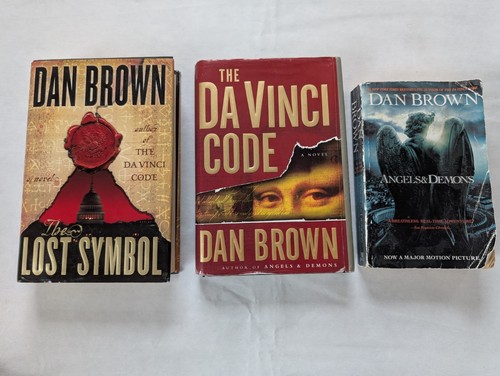 Lot of 3 Da Vinci Code Angels & Demons The Lost Symbol by Dan Brown ...