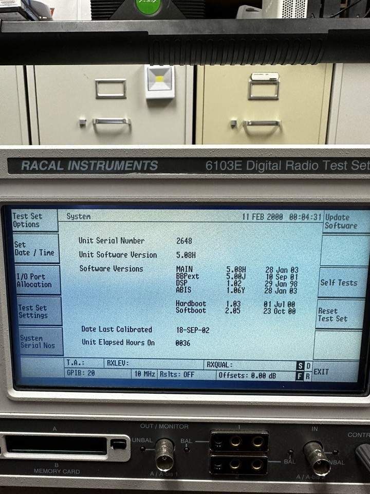 RACAL INSTRUMENTS 6103E DIGITAL RADIO TEST SET | eBay