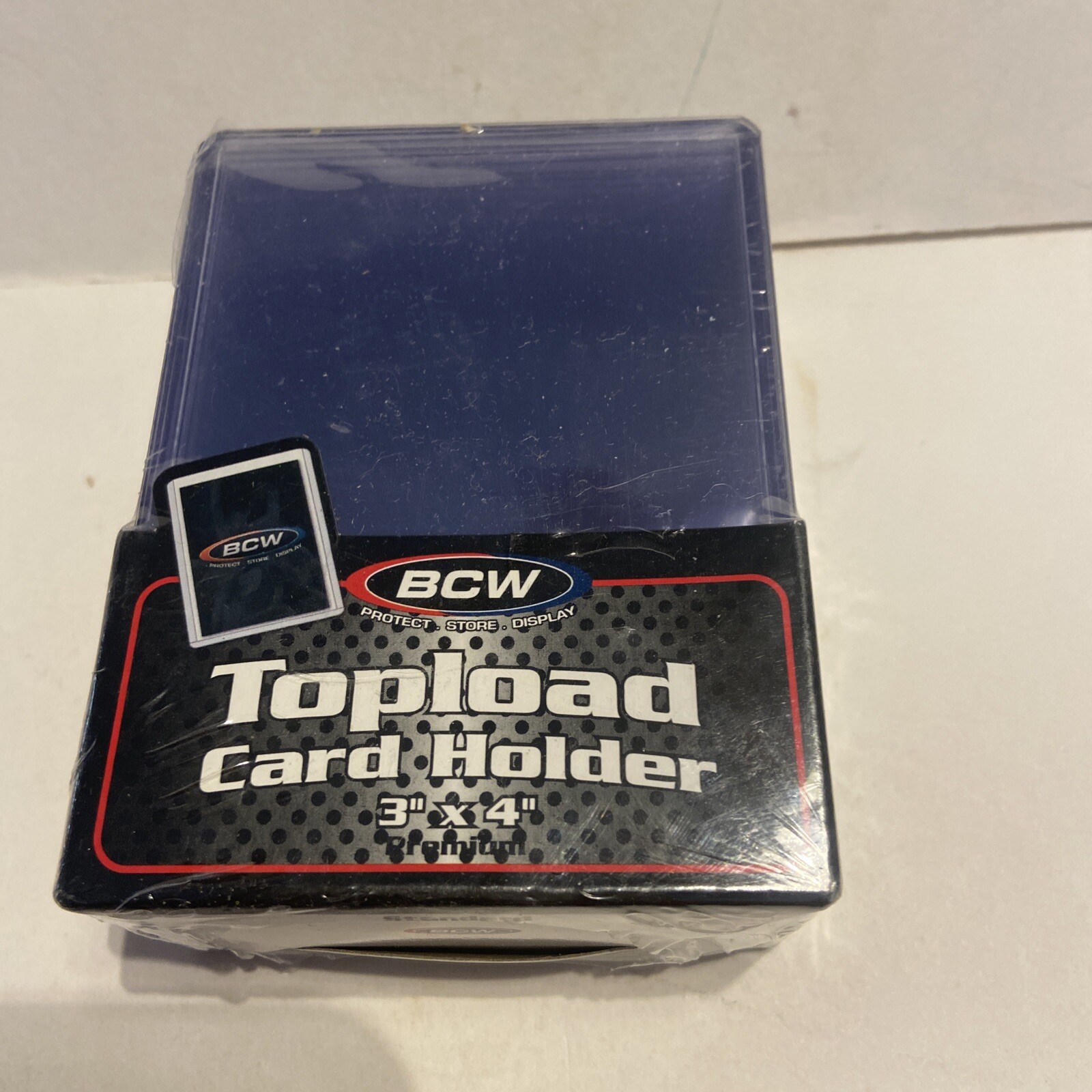 BCW Sealed Pack of 25 Topload Holders for Sport/Trading Cards - 3"x4 ...