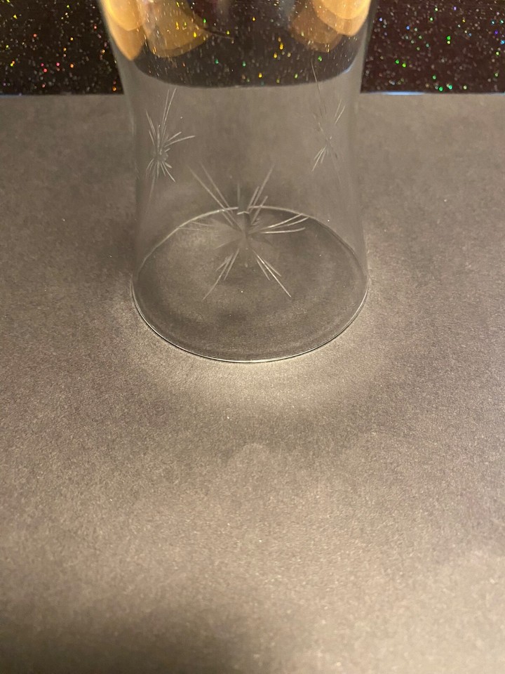 MCM Atomic Star Glass SET OF 4 Six Point Star SUSQUEHANNA Stem Glasses ...