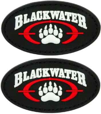 Blackwater Security PVC RUBBER Morale Patch | 2PC PVC Hook Backing 2.5"x1.4" | eBay
