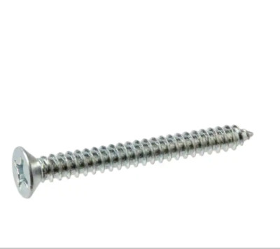 Everbilt #8 x 3/4 in. Zinc Plated Flat Head Sheet Metal Screw (100-Pack ...