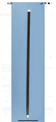 Lot Of 2:Dance Cane Canes Theatrical 36" Black Wooden White Plastic ...