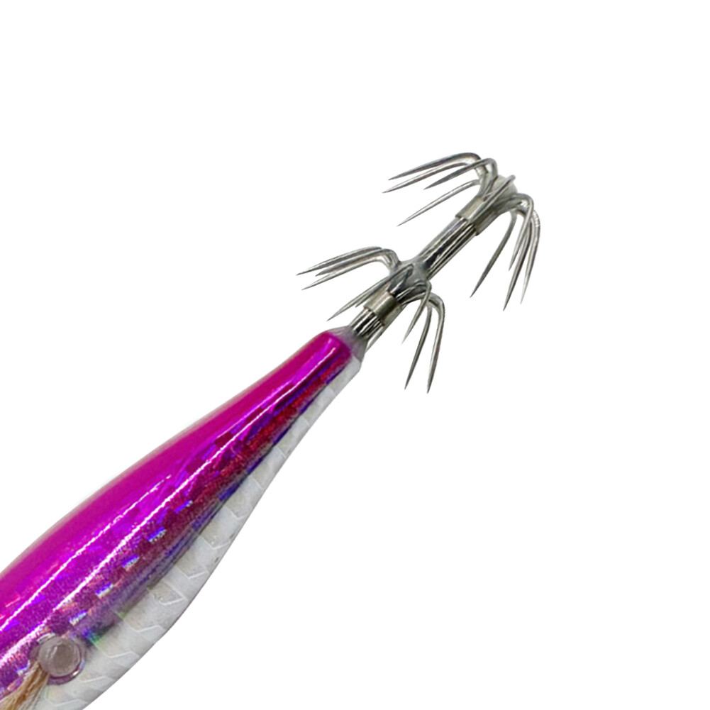Luminous Fishing Bait Octopus Cuttlefish Fishing Bait Squid Hook (Pink ...