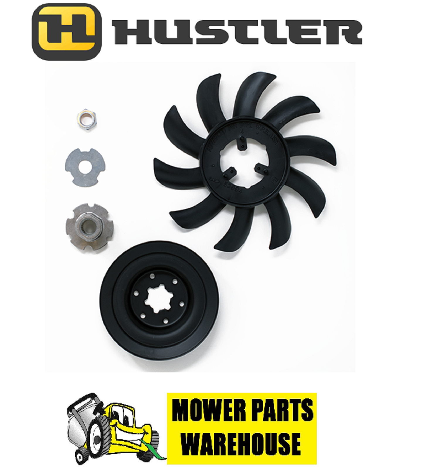 NEW OEM HUSTLER 602094 RAPTOR & SD HYDRO FAN PULLEY KIT HYDRO GEAR ...