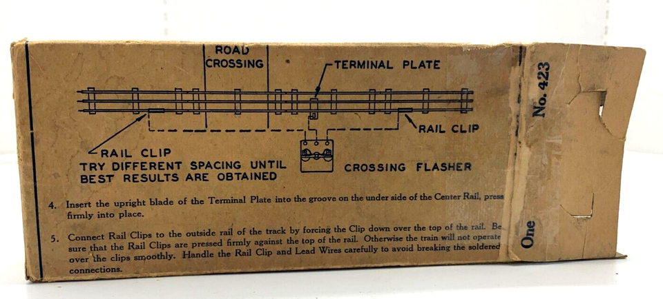 Louis Marx & Co. Twin Light Crossing Flasher w/ Box No. 423 | eBay