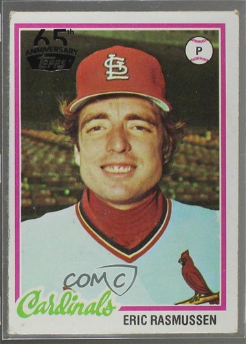 2016 Topps 65th Anniversary Buybacks Standard Black Eric Rasmussen ...