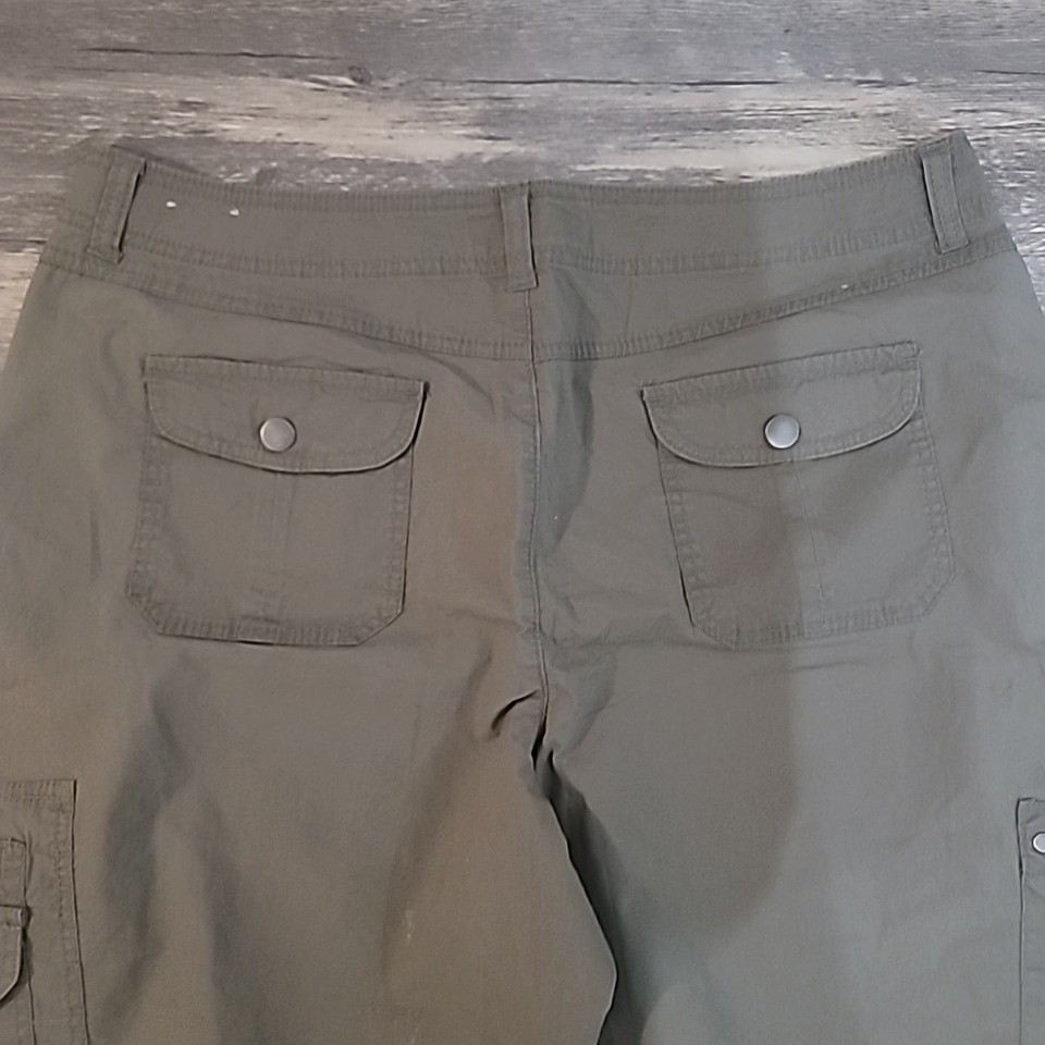 Khakis & Co Cargo Pants Sz 16~ 36" W x 31" L Olive Green | eBay