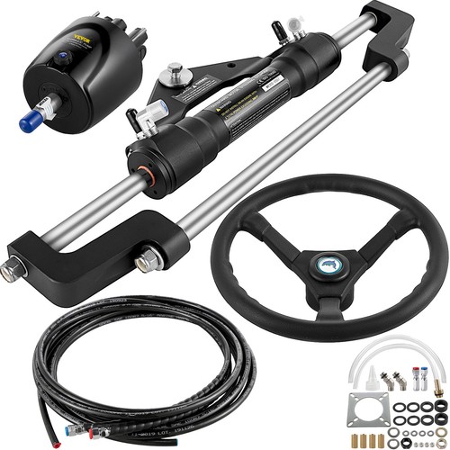 HK6400A-3 HO5120 Hydraulic Outboard Boat Steering Kit 20ft Hoses 300HP ...