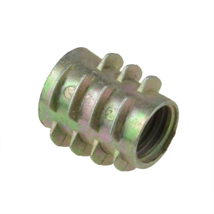 Qty 200 Threaded Insert Nut M8 (8mm) x 15mm Zinc No Flange Hex Drive ...