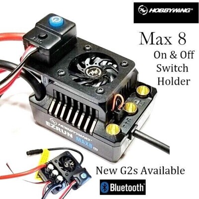 RCP Xtreme Cool Hobbywing Max 8 ESC On/Off Switch Holder G1 or G2 or ...