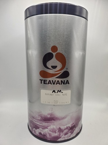 Teavana Samurai Chai Mate Loose Tea 12oz in 8" Teavana Tin Vacuum-Seal ...