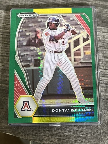 2021 Panini Prizm Draft Picks Green Pulsar #106 Donta' Williams ...