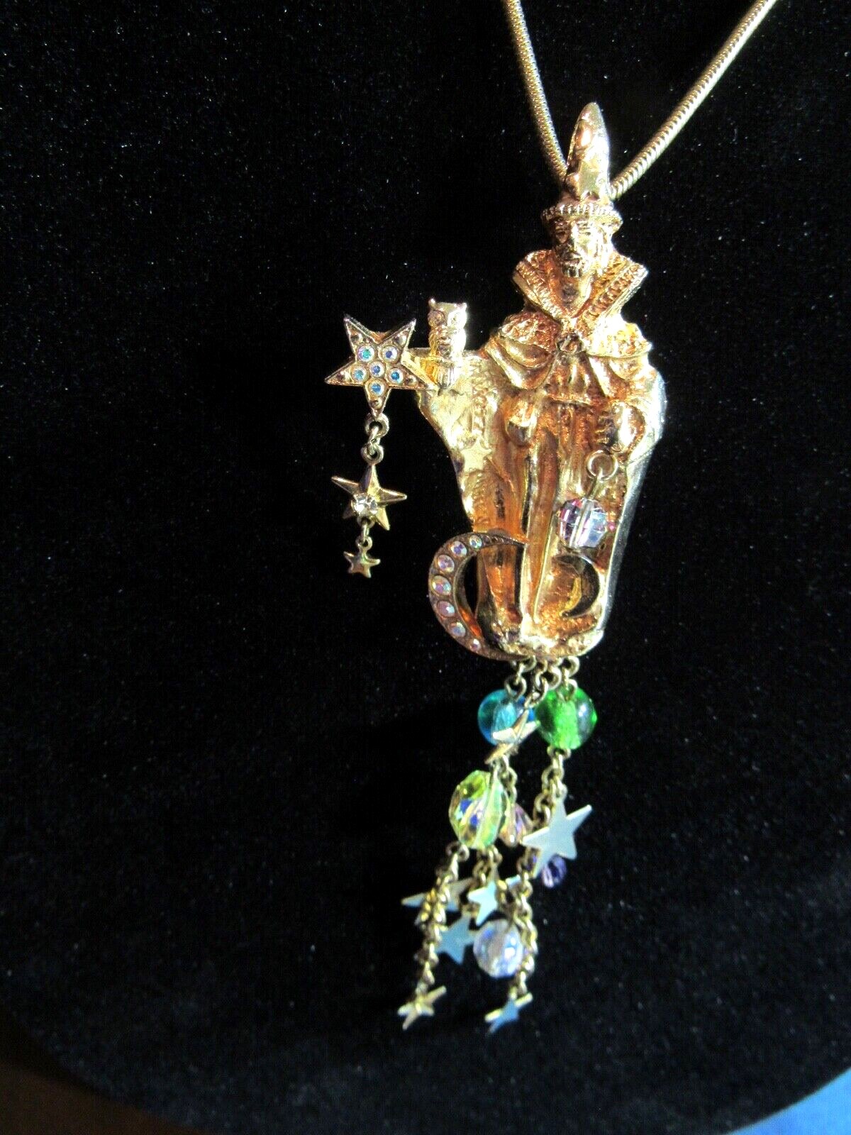 Kirk's Folly Pin/Pendant Magical Wizard Necklace - Gem
