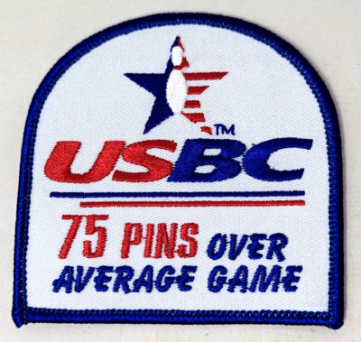 VTG USBC United States Bowling Congress 75 Pins Over Average Game Patch ...
