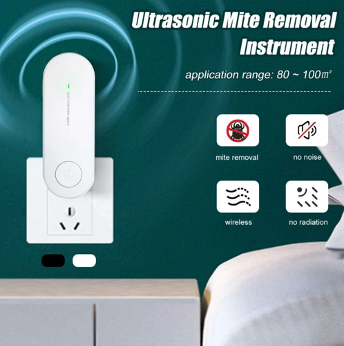 UK Ultrasonic Dust Mite Controller Repeller Electric Sterilization Bed ...