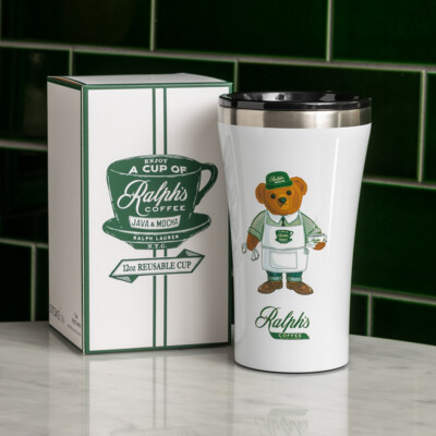 RALPH'S COFFEE Tumbler Polo Bear Ralph Lauren Stainless Bottle Mug Cup ...