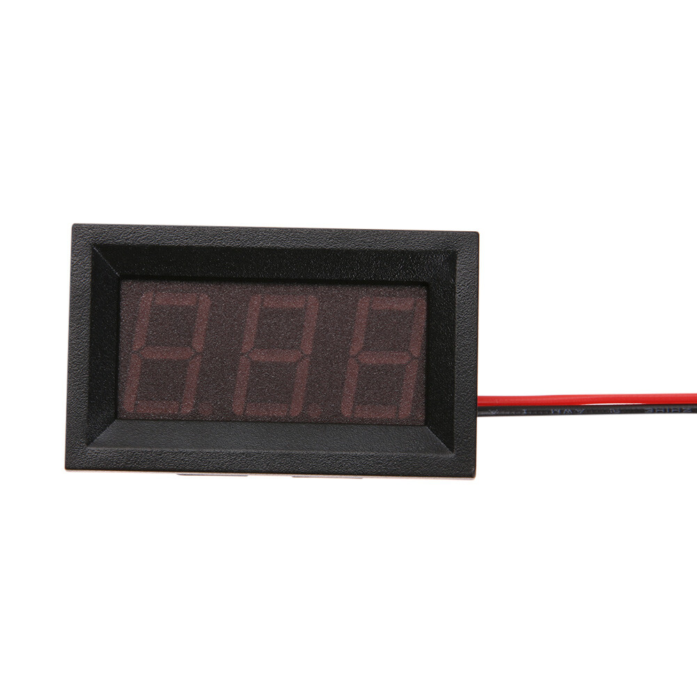 DC4.5-30V Voltage Meters 2 Wires Voltage Meter Gauge Car Supplies (Blue ...