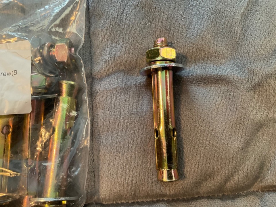 M10 x 80mm Carbon Steel Expanding Expansion Bolts Screw Sleeve Anchors ...