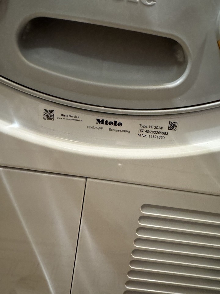 Miele T1 Excellence HT30-W TEH785WP Heat Pump Tumble Dryer 9KG 11871830 ...